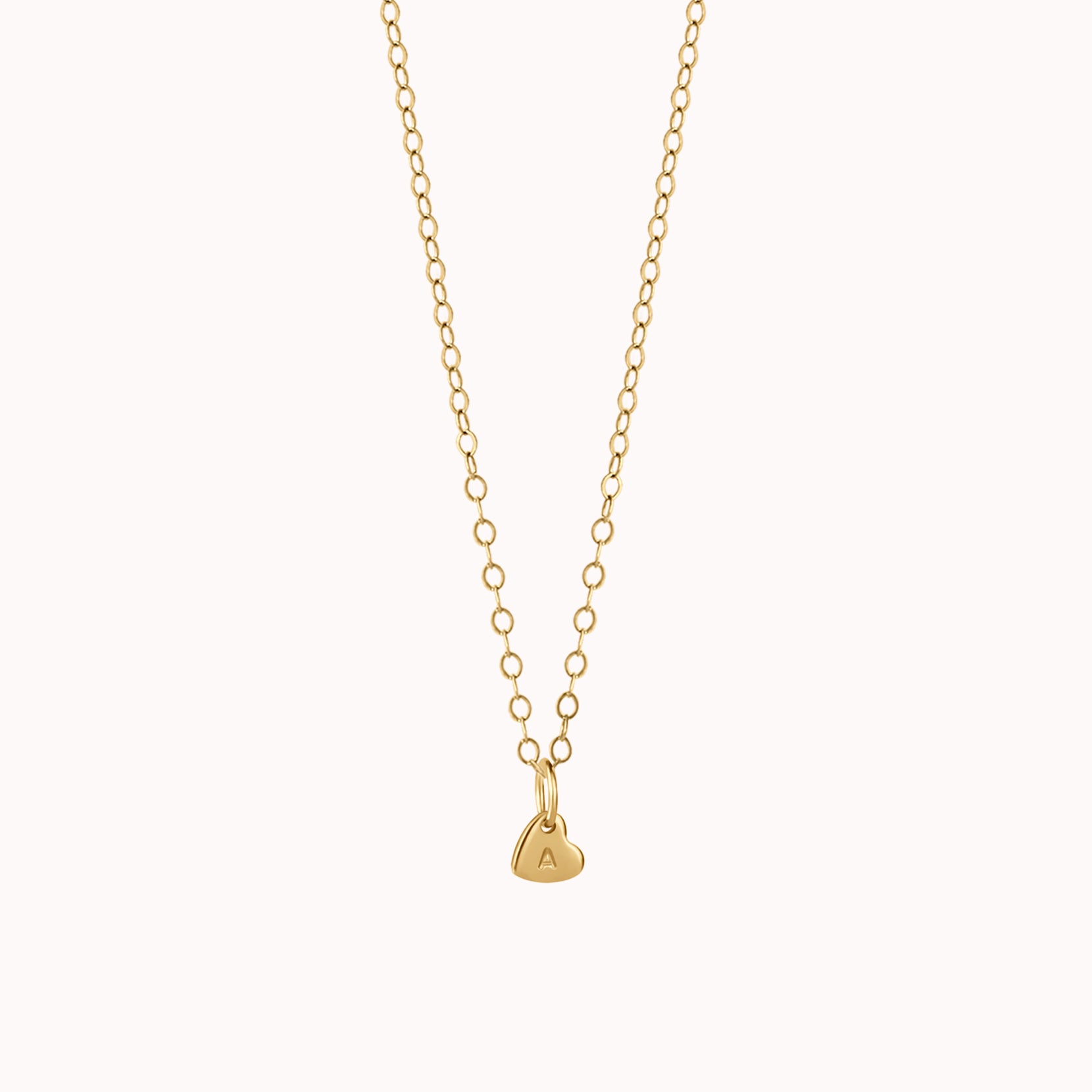 Personalized Cleo Heart Necklace - Waterproof + Hypoallergenic Jewelry