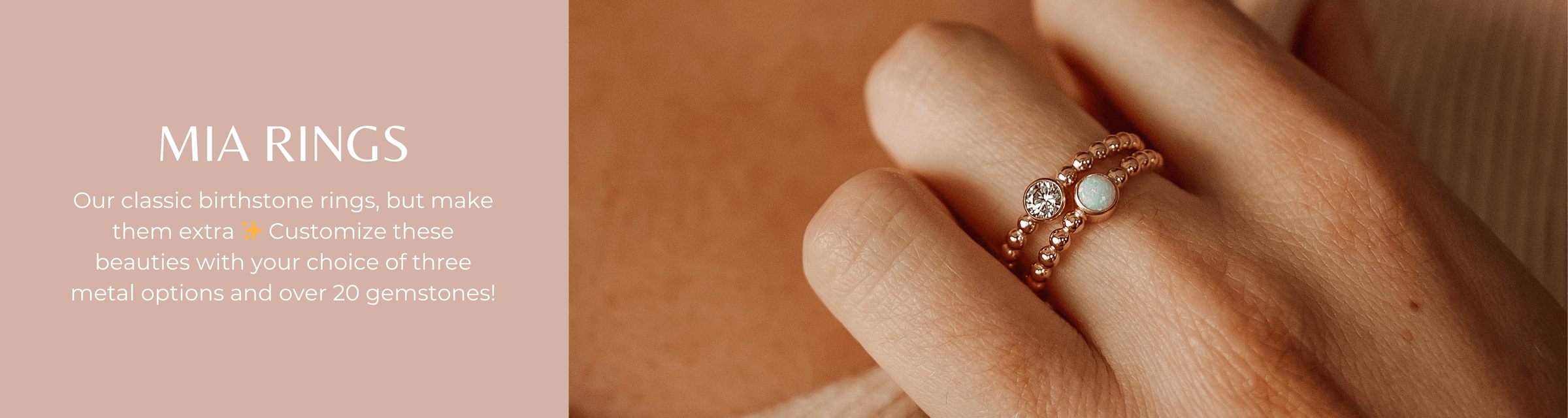 Mia Birthstone Rings