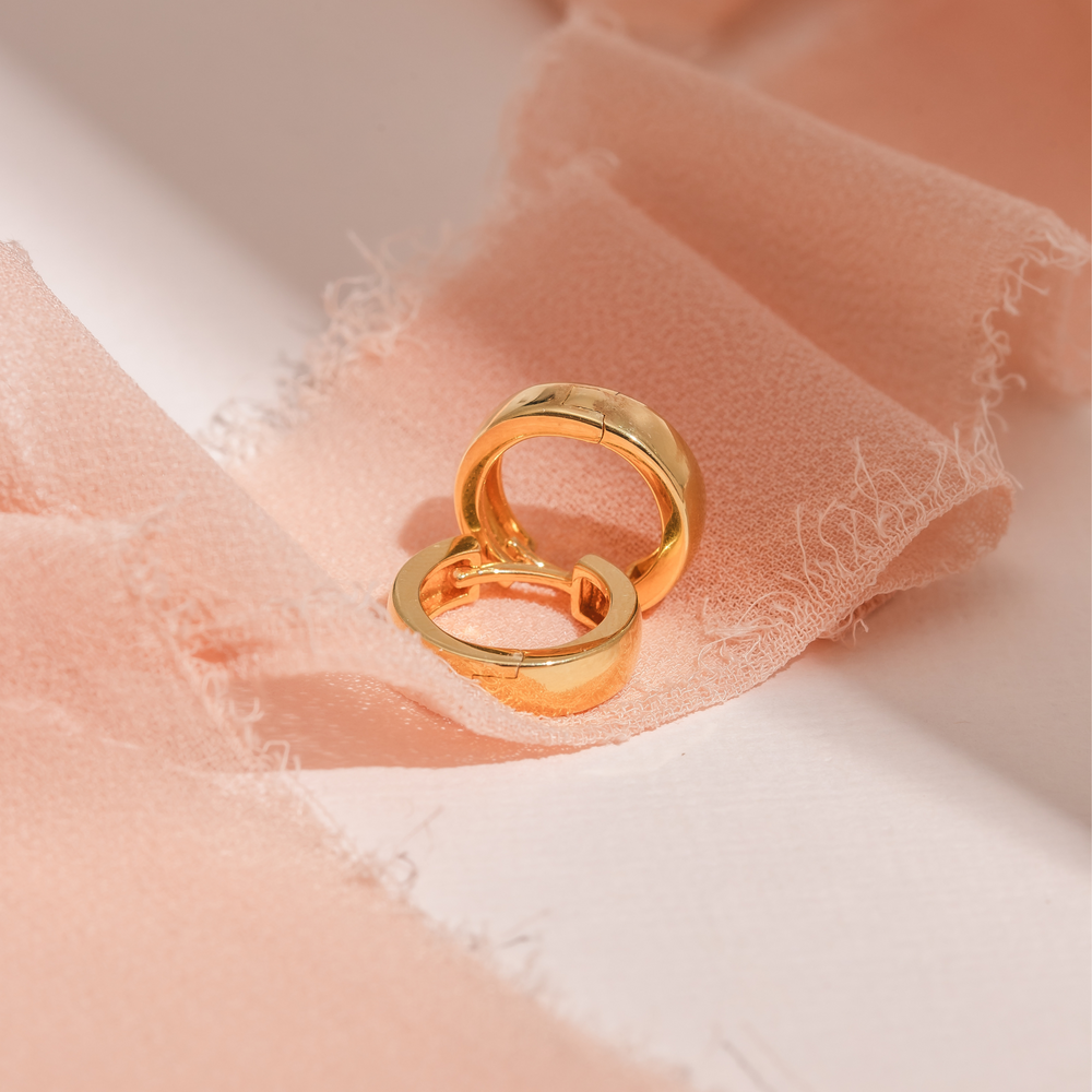 Clementine Heart Stud Earrings - Demi Fine Hypoallergenic Jewelry