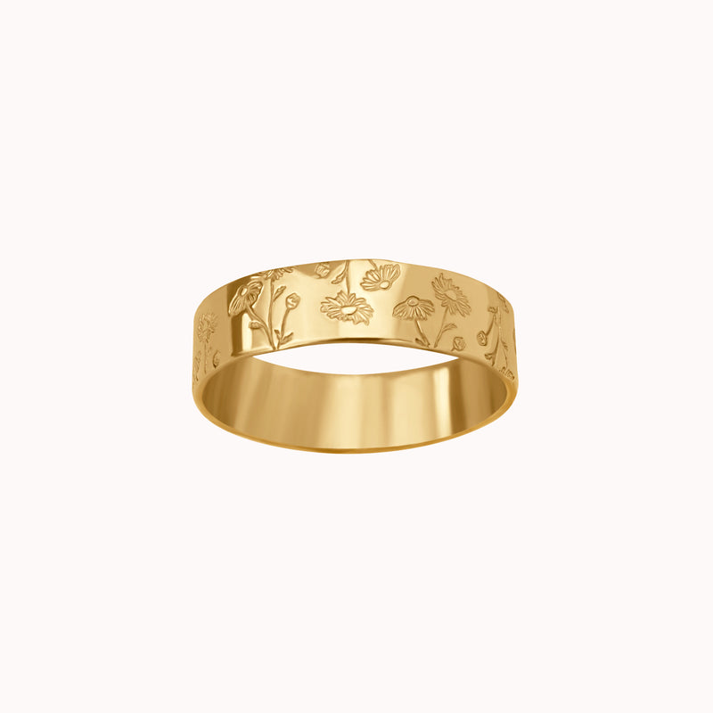 Personalized Birth Flower Band - Waterproof + Hypoallergenic Jewelry