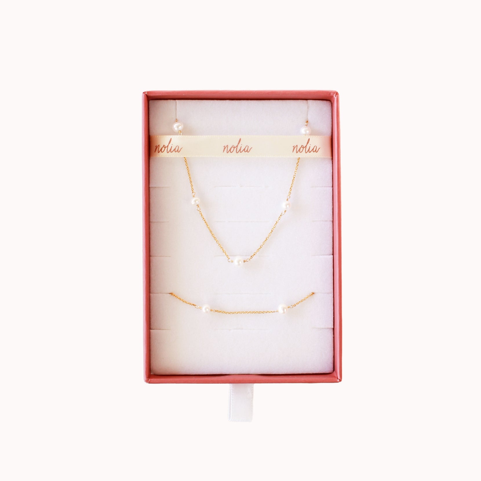 Marie Pearl Chain Gift Set - Waterproof + Hypoallergenic Jewelry