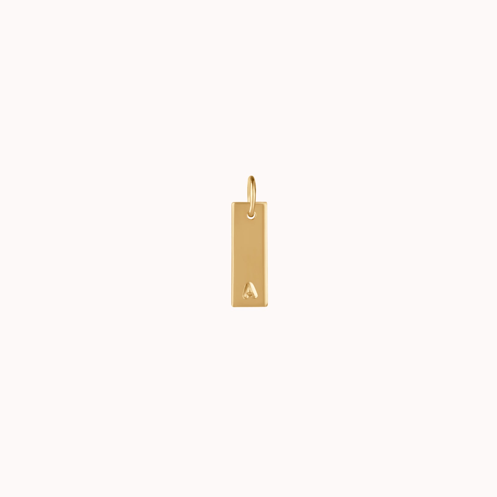 Personalized Slim Initial Tag Charm • Add On - Waterproof ...
