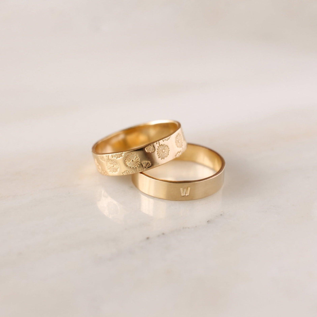 Birth Flower Band - Waterproof + Hypoallergenic Jewelry