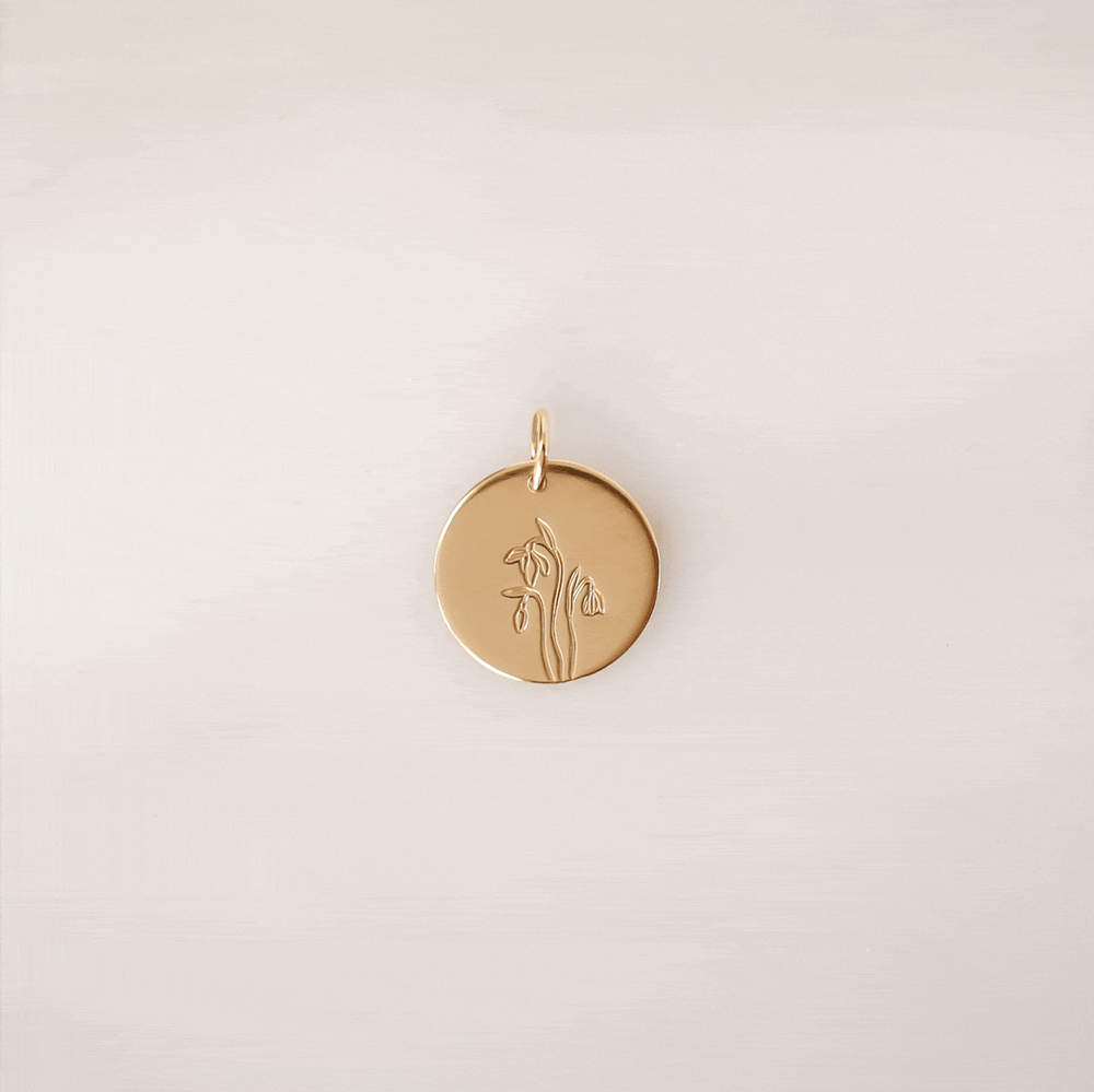 Birth Flower Charm