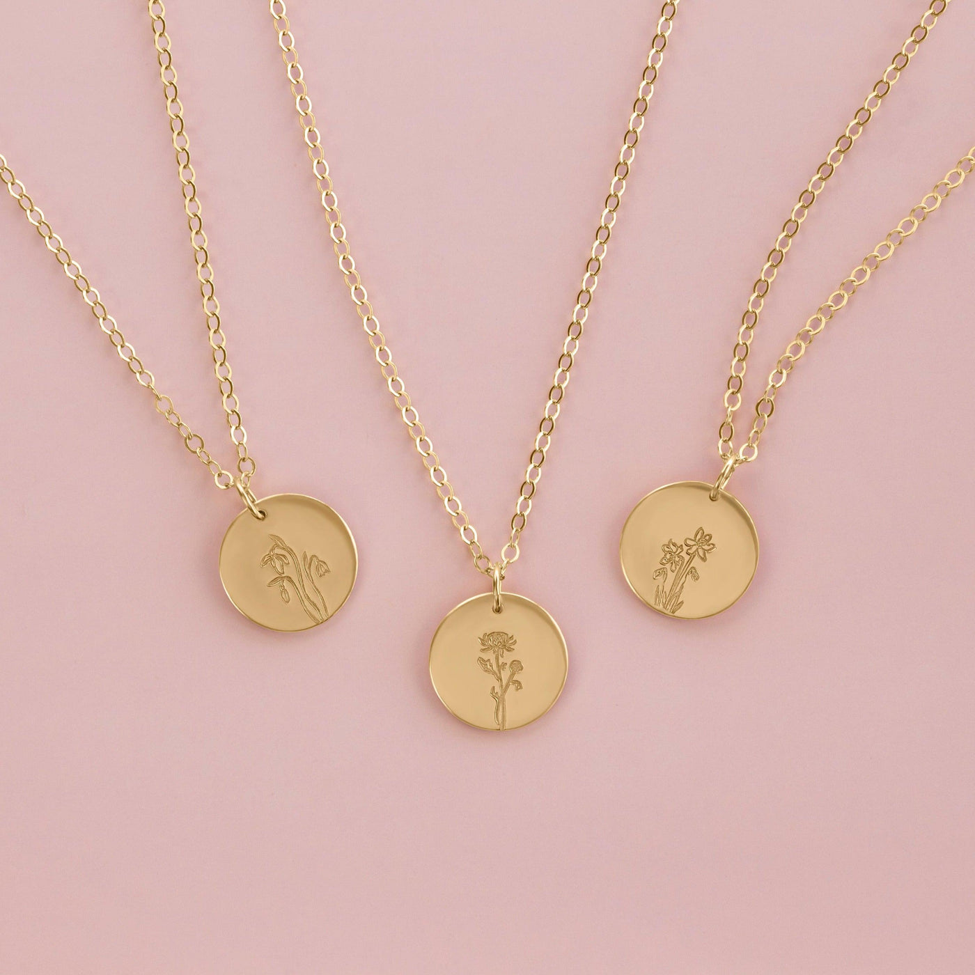 Birth Flower Necklace