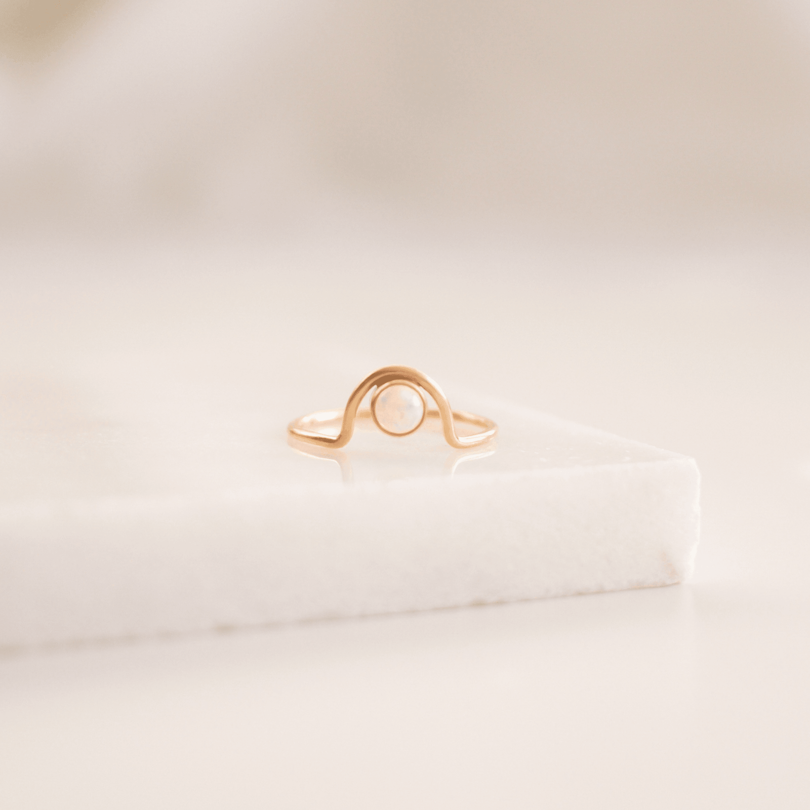 Gemstone Arch Ring
