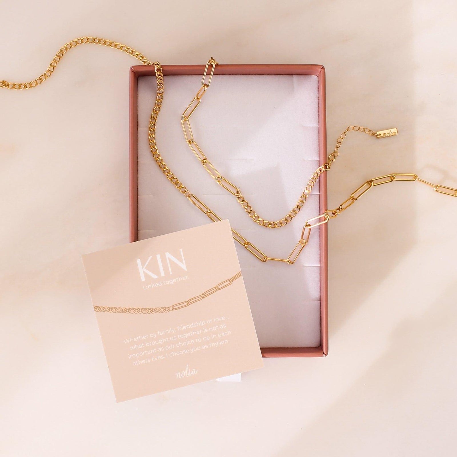 Kin Chain Necklace - Waterproof + Hypoallergenic Jewelry