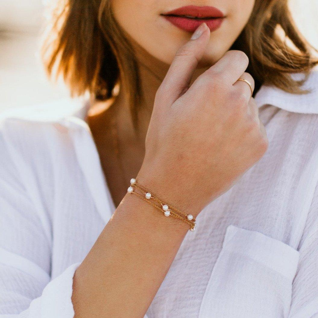 Marie Pearl Bracelet - Waterproof + Hypoallergenic Jewelry